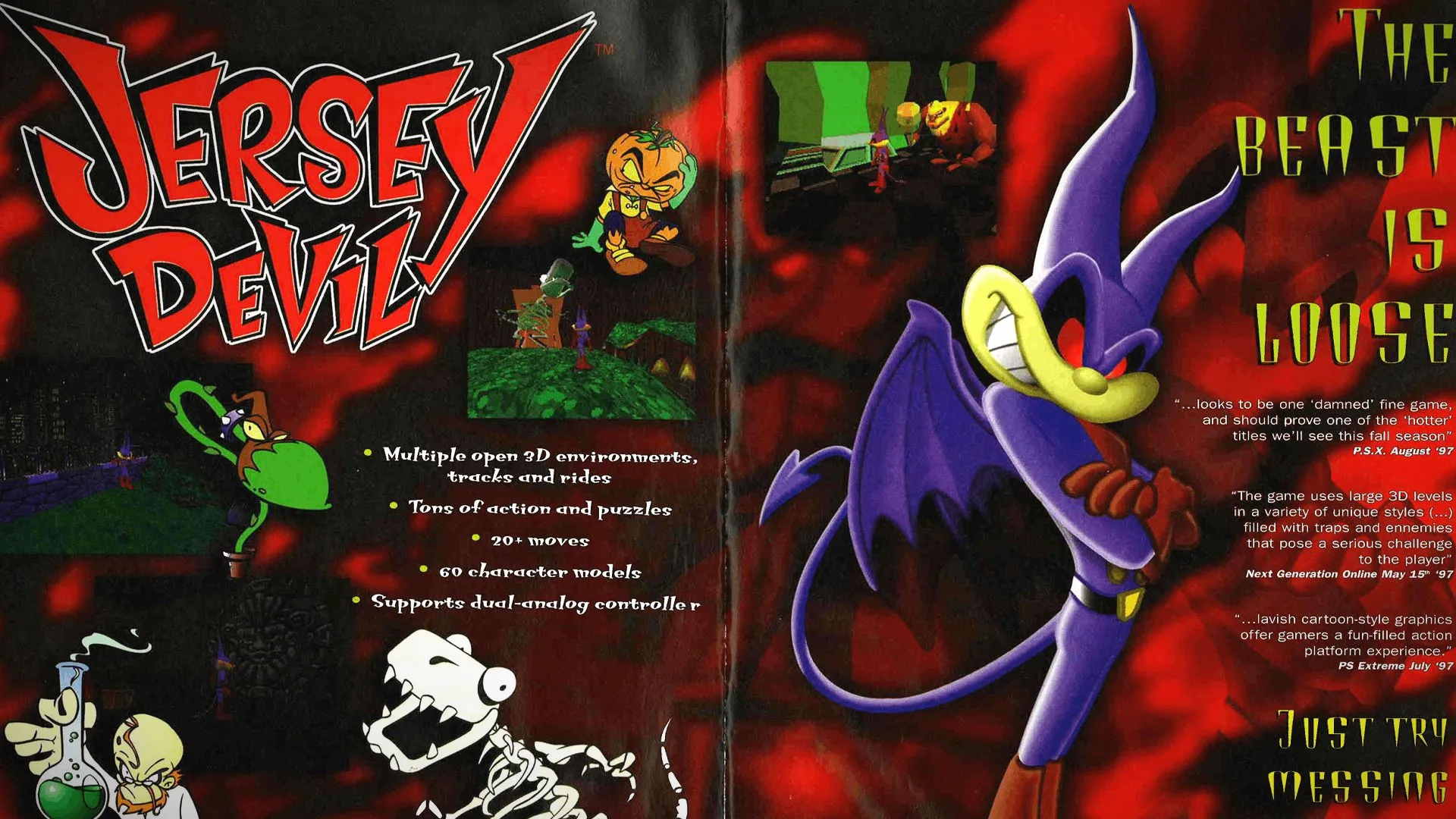 Jersey Devil (PlayStation (PS1 / PSX)) — играть онлайн | ДжойстикЛаб